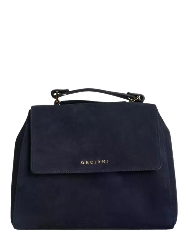 Orciani Logo Plaque Tote Bag - Blue