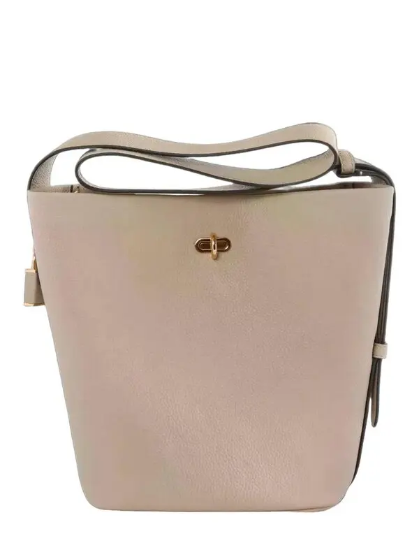 Tory Burch Medium Lock Slim Bucket Bag - Neutrals
