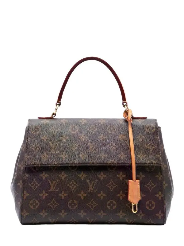 LOUIS VUITTON 2017 Monogram Cluny Mm Satchel - Brown