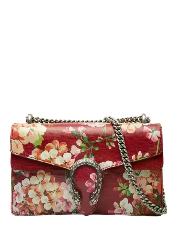 Gucci Dionysus Shoulder Bag In Printed Calfskin - Red