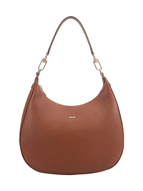 Paul Costelloe Anano Leather Shoulder Bag - Brown
