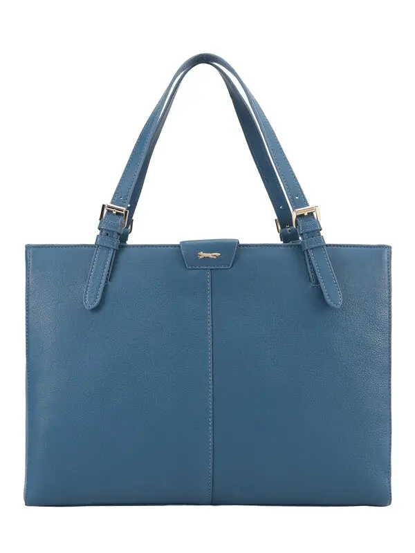 Paul Costelloe Argo Leather Work Tote - Blue