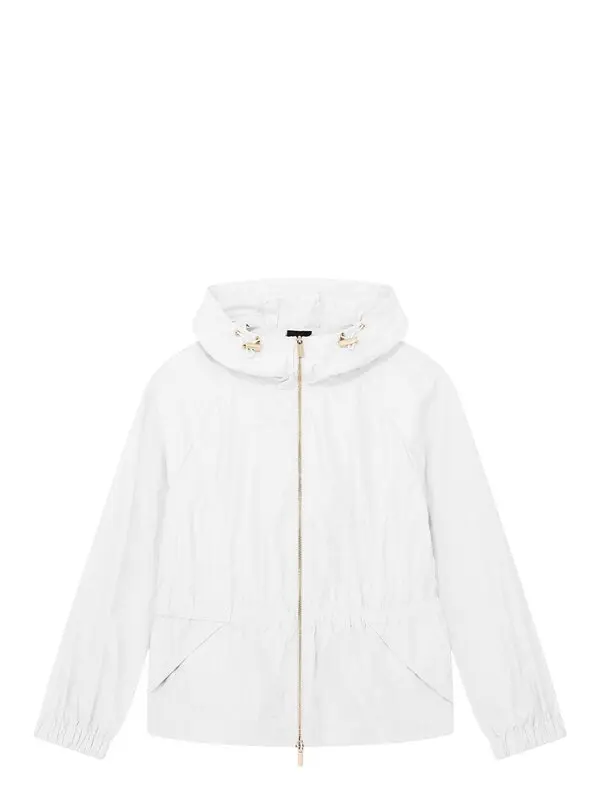 Armani Exchange Crinkle Nylon Zip-up Blouson Jacket - Beige