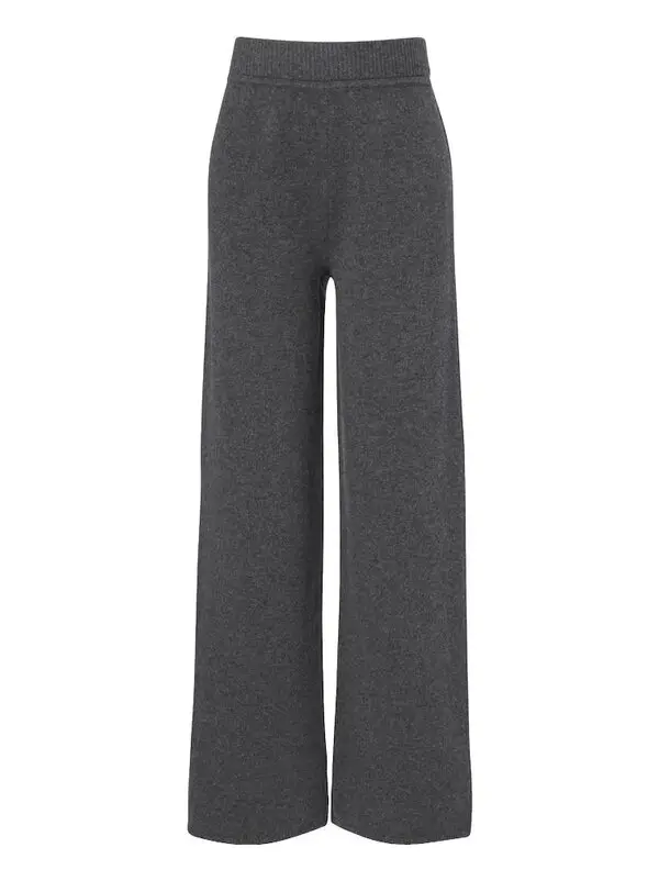 RÓHE Wool-blend Wide-leg Pants - Grey