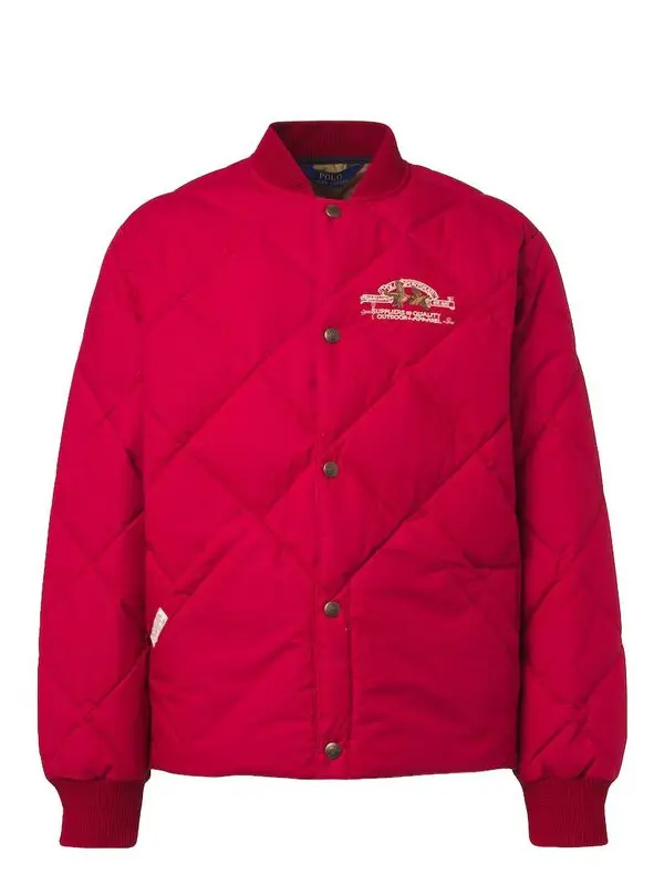 Polo Ralph Lauren Quilted Cotton-blend Bomber Jacket - Red