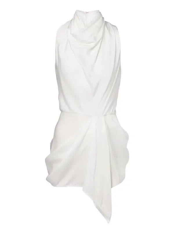 Givenchy Draped Satin Top - White