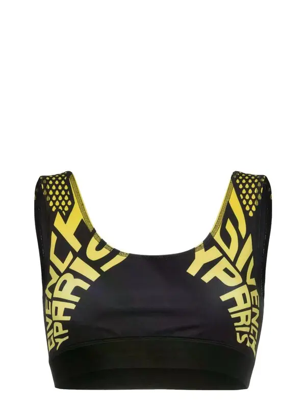 Givenchy Logo Print Sports Bra - Black