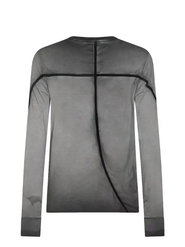 THOM KROM Contrast Tape Long Sleeve T-shirt - Grey