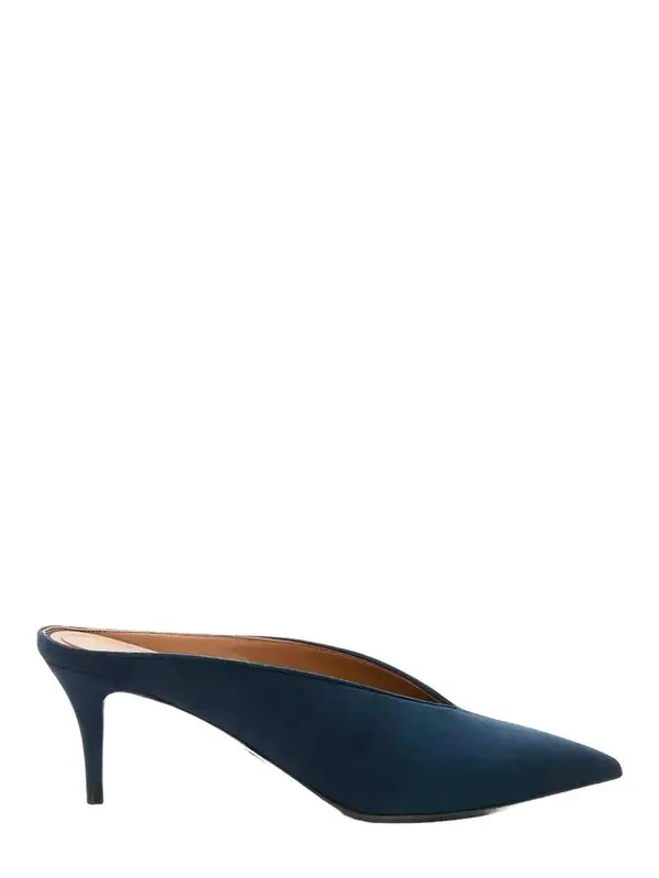 Stella McCartney Pointed-toe V-cut Mules - Blue