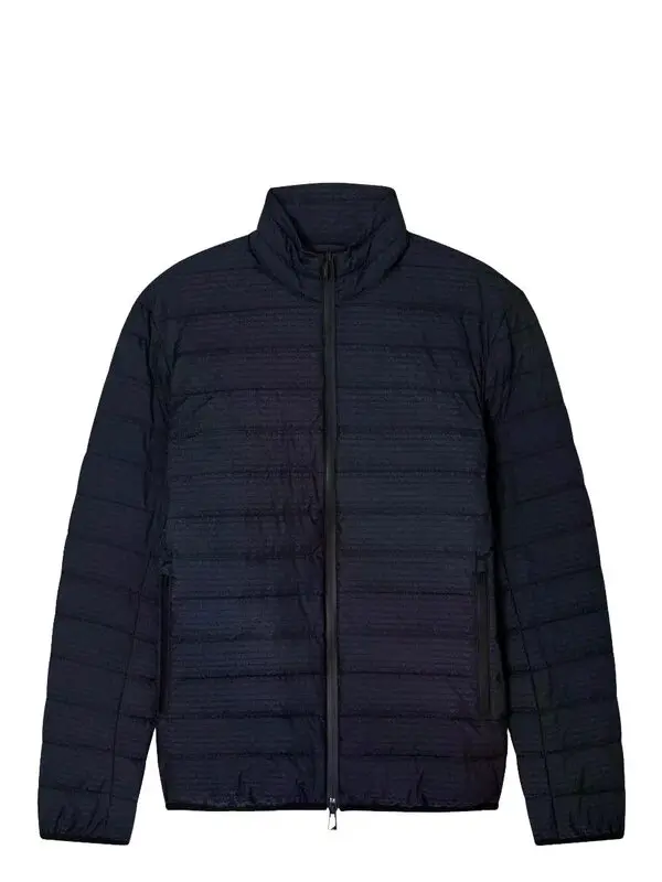 Emporio Armani Logo-print Quilted Down Jacket - Blue