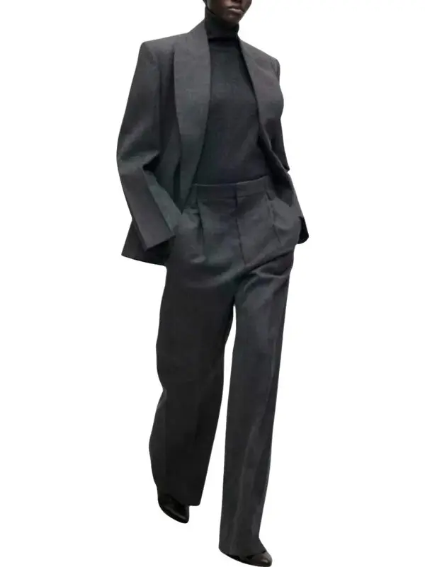 Victoria Beckham Peak-lapels Single-breasted Blazer - Grey