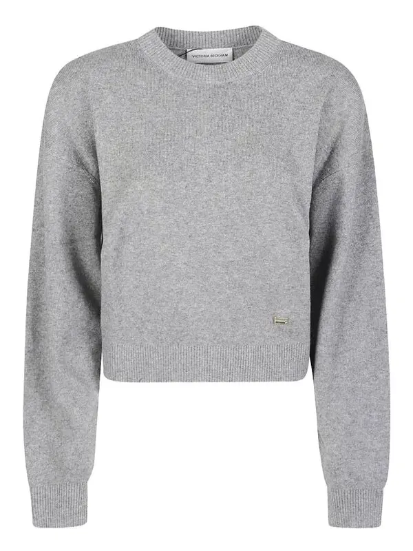 Victoria Beckham Luna Knitted Sweater - Grey