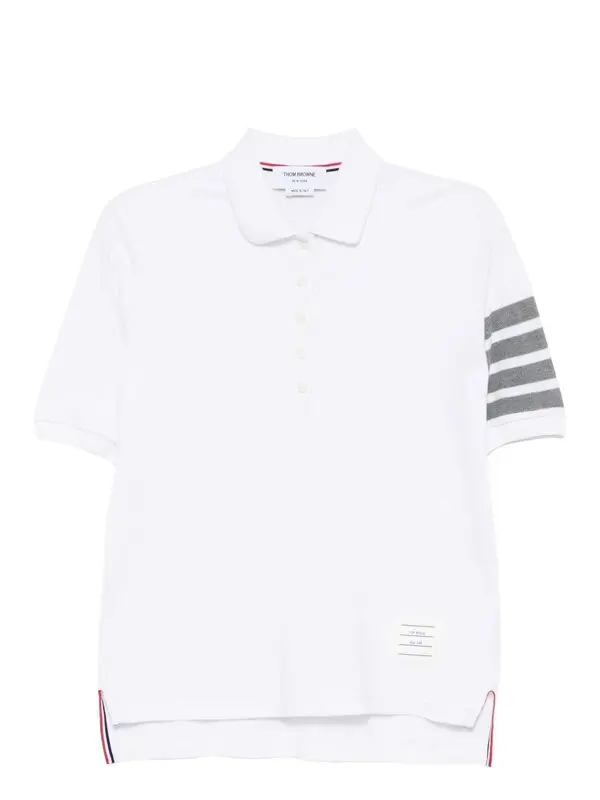 Thom Browne Cotton Polo Shirt - White