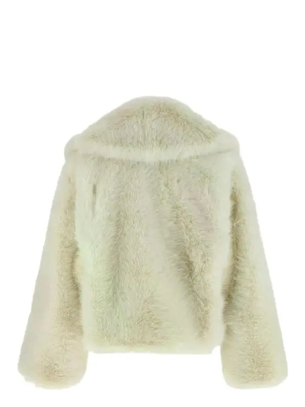B&B COUTURE Carrie Faux-fur Jacket - Neutrals
