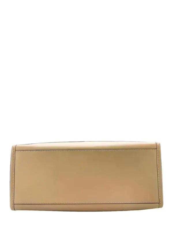 Fendi Sunshine Shopper Medium Leather Tote Bag - Neutrals