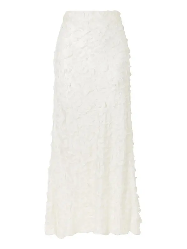 Gabriela Hearst Frei Fil Coupè Silk And Wool-blend Maxi Skirt - Neutrals
