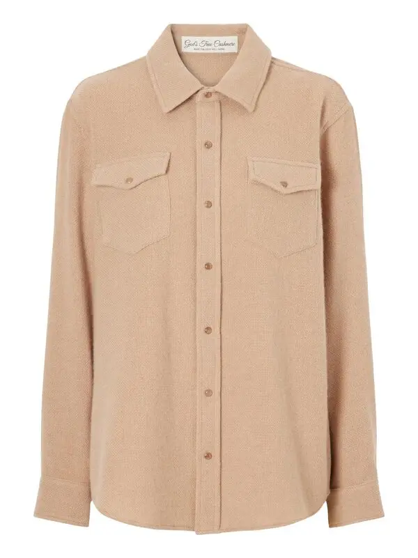 GOD’S TRUE CASHMERE God's True Cashmere Knitted Shirt - Brown