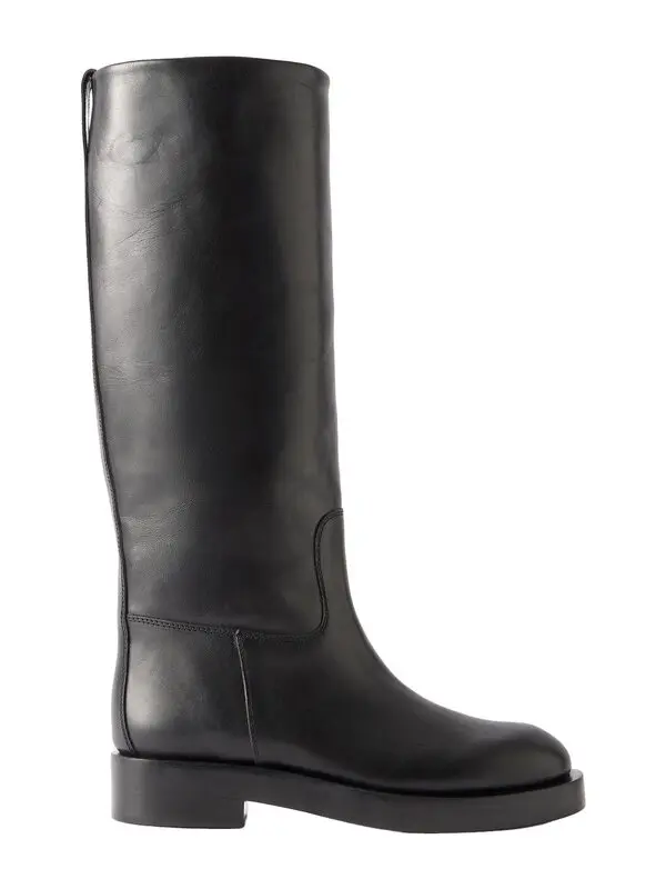 Paris Texas Napa Leather Knee High Boots - Black