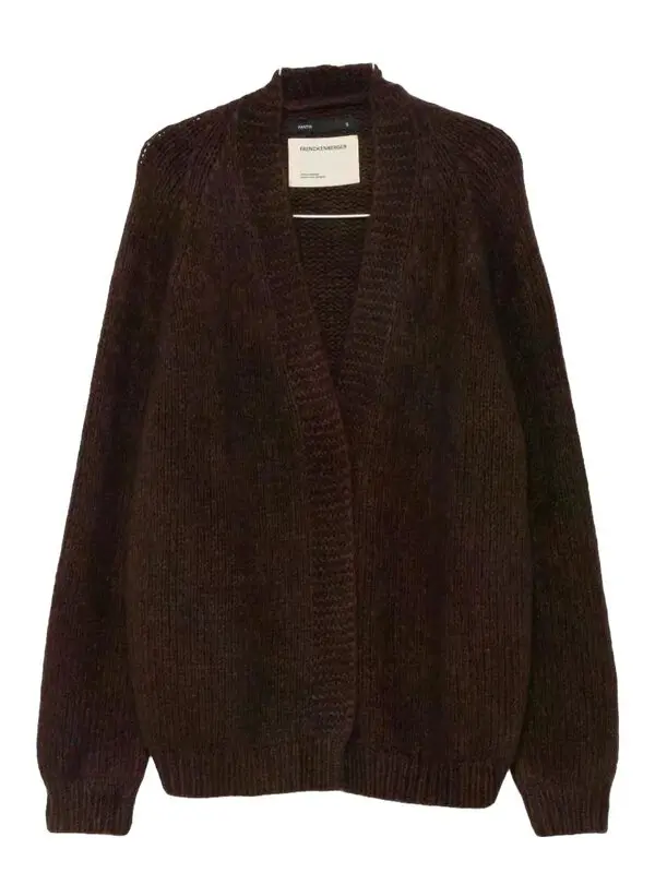 Frenckenberger Chunky Knit Cardigan - Brown