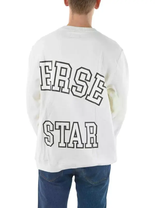 CONVERSE All Star Logo Print Crew Neck Sweater - Neutrals