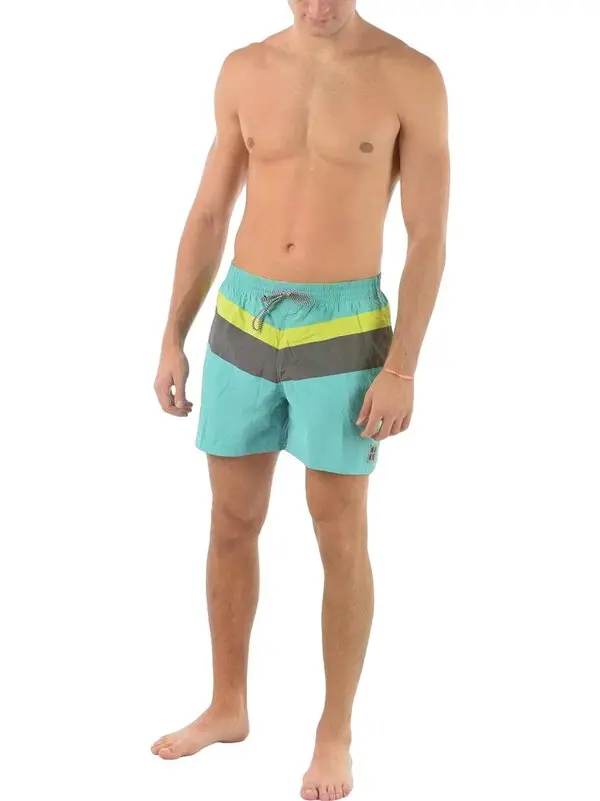 Nike Striped Swim Shorts - Blue