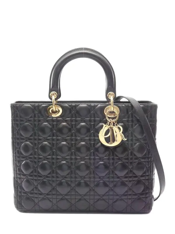 Dior Lady Tote Bag - Black