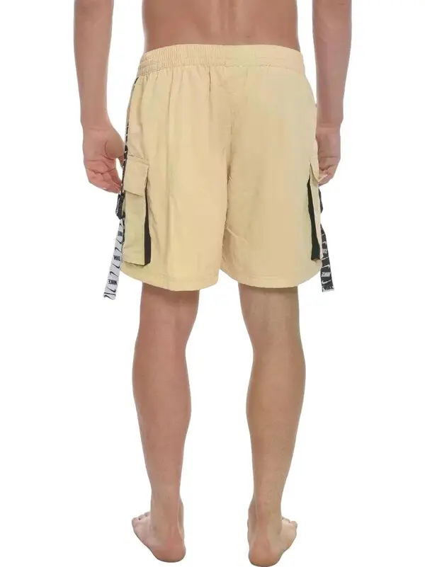 Nike Logo Tape Cargo Swim Trunks - Neutrals