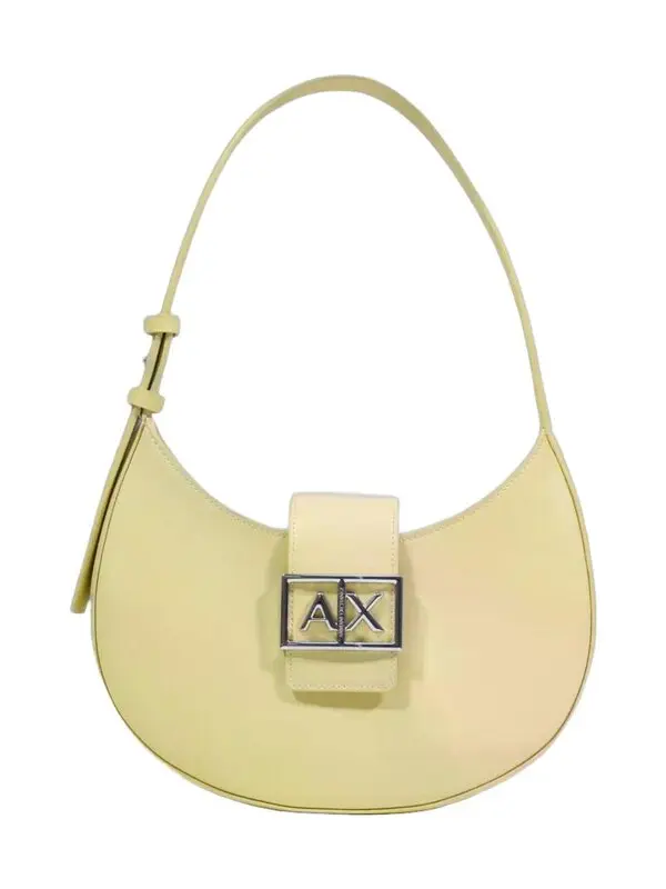 Armani Exchange Logo Plaque Shoulder Bag - Yellow