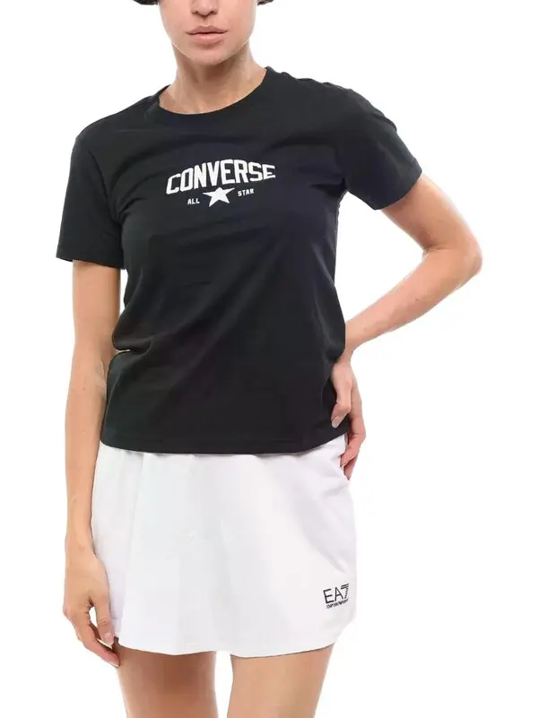 CONVERSE Logo Print T-shirt - Black