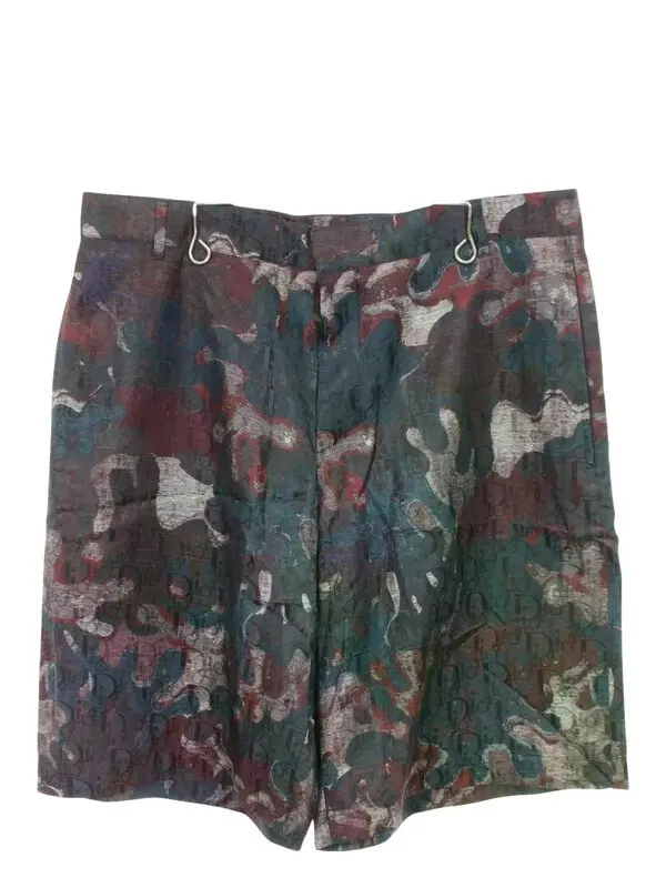 Dior X Peter Doig Patterned Shorts - Blue