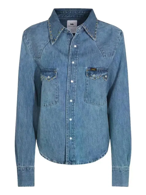 LOIS Studded Denim Shirt - Blue
