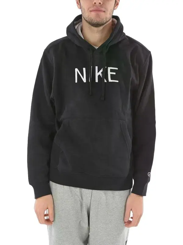Nike Embroidered Logo-patch Hoodie - Black
