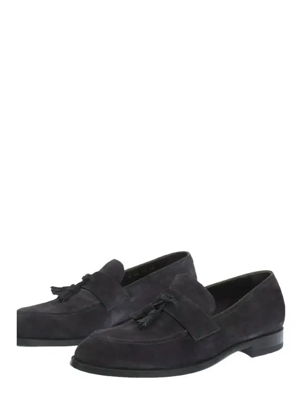 Zegna Tassel Detail Suede Loafers - Blue