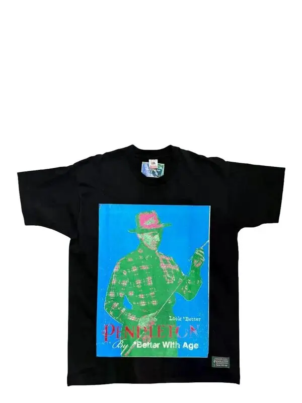 BETTER WITH AGE Novel Graphic-print T-shirt - Black