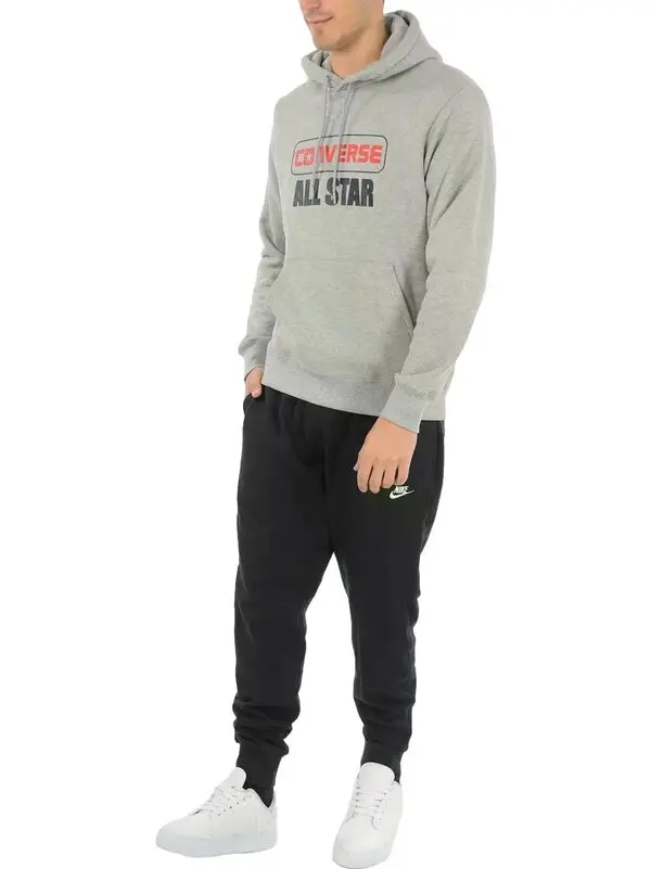 CONVERSE Logo-print Hoodie - Grey