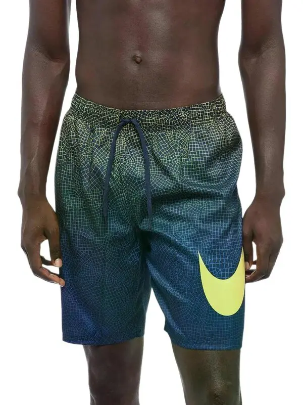 Nike Printed Swim Trunks - Blue