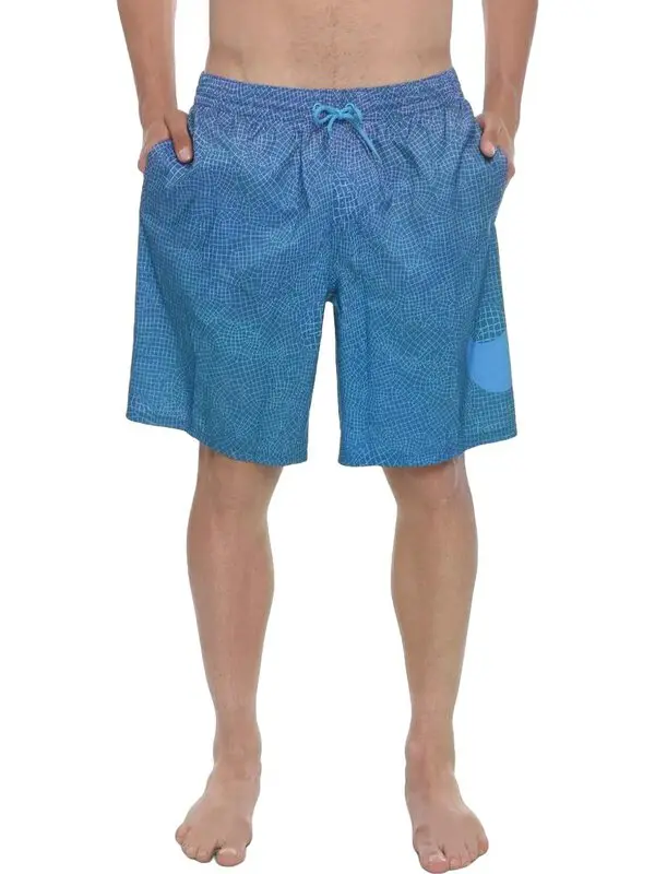 Nike Grid Swoosh Swim Shorts - Blue