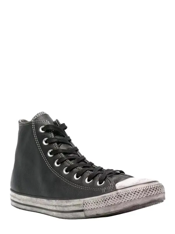 CONVERSE Chuck Taylor Distressed High-top Sneakers - Black