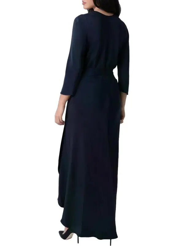 PETER COHEN Sleevesign Wrap Dress - Blue