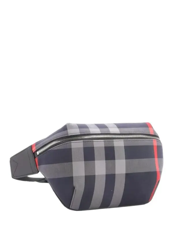Burberry Sonny House Check Canvas Belt Bag - Blue