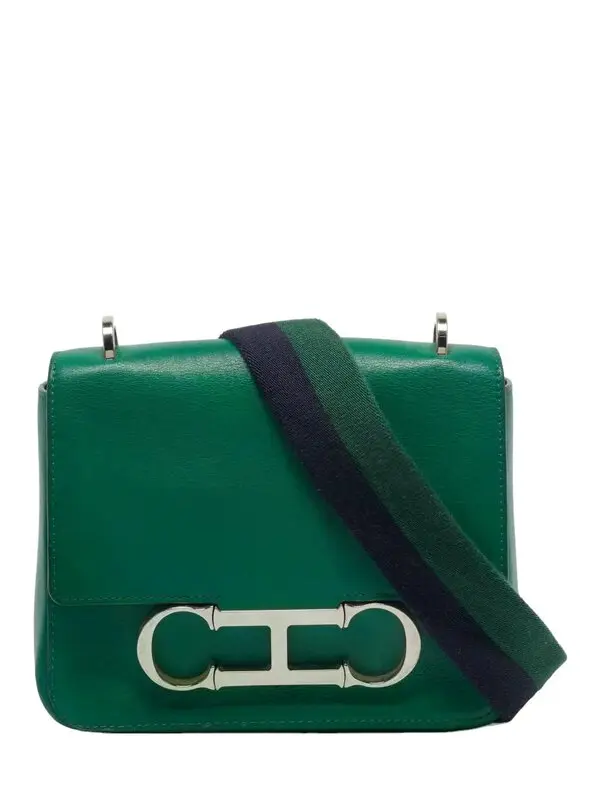 Carolina Herrera Medium Initials Insignia Shoulder Bag - Green