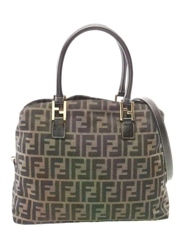 Fendi Zucca Monogram Handbag - Brown