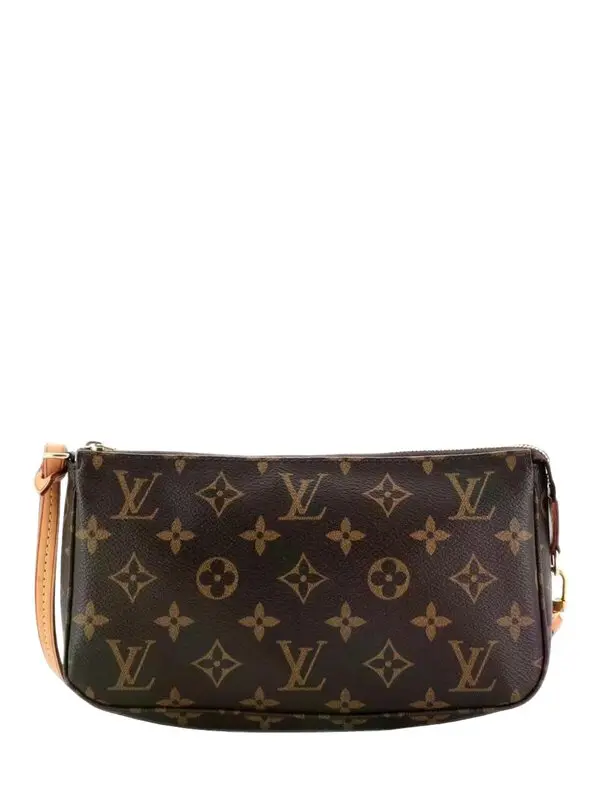 LOUIS VUITTON Monogram Canvas Pochette Accessoires Nm Clutch Bag - Brown
