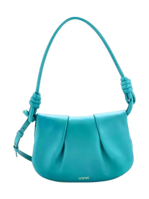 Loewe Paseo Leather Shoulder Bag - Blue