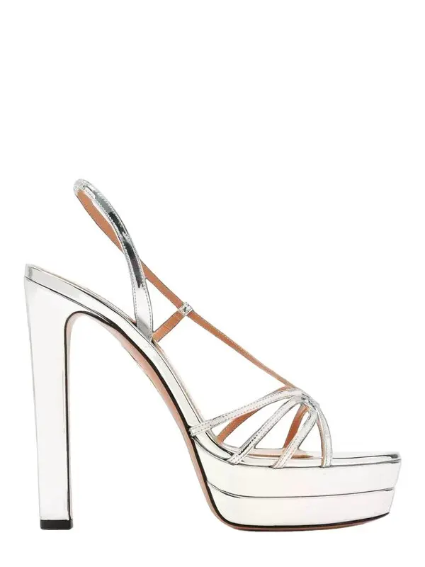 AQUAZZURA Strappy Platform Sandals - Silver