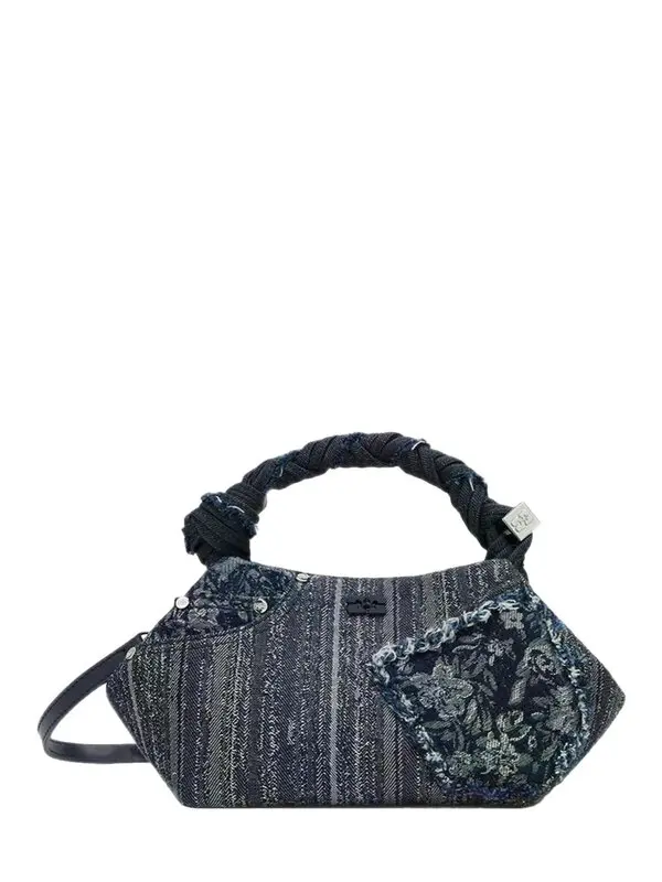 GANNI Small Bou Bag In Denim - Blue