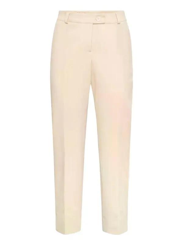 MAISON COMMON Signature Straight-leg Trousers - Neutrals