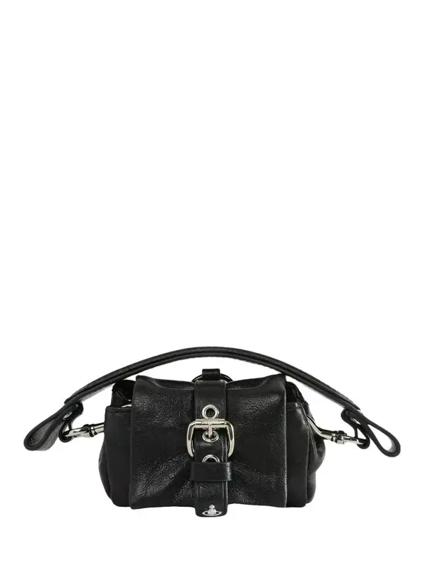 VIVIENNE WESTWOOD Hazel Treasure Leather Mini Bag - Black
