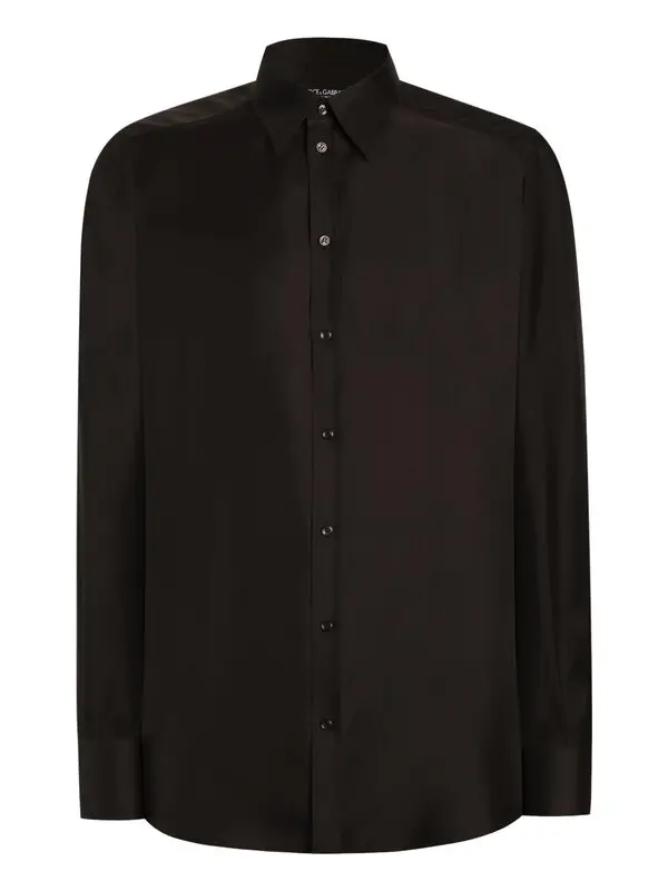 Dolce & Gabbana Gold Silk Twill Shirt Shirts Multi-colored - Multicolor