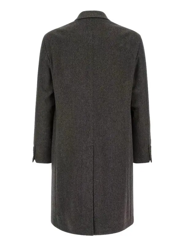 Tagliatore Double-breasted Virgin Wool Coat - Grey